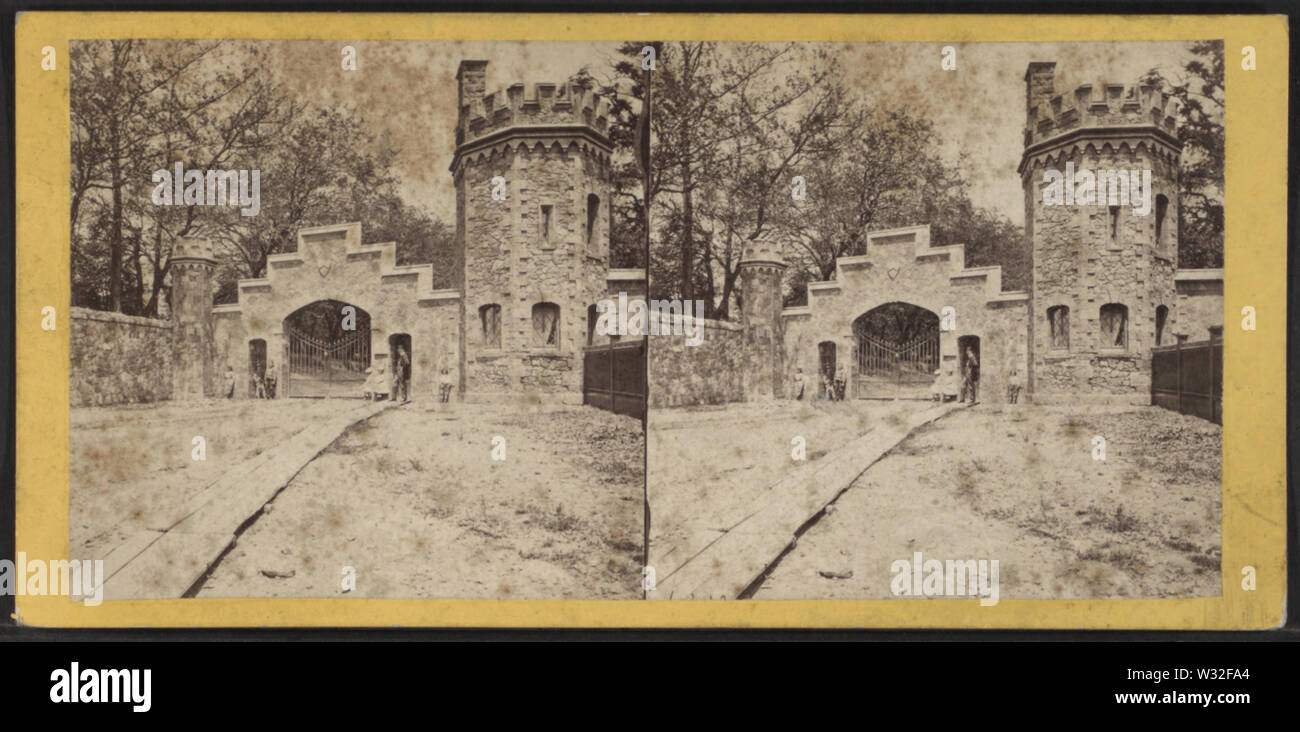 Stevens' Residence, Castle Point, Hoboken Gateway and Lodge, from ...