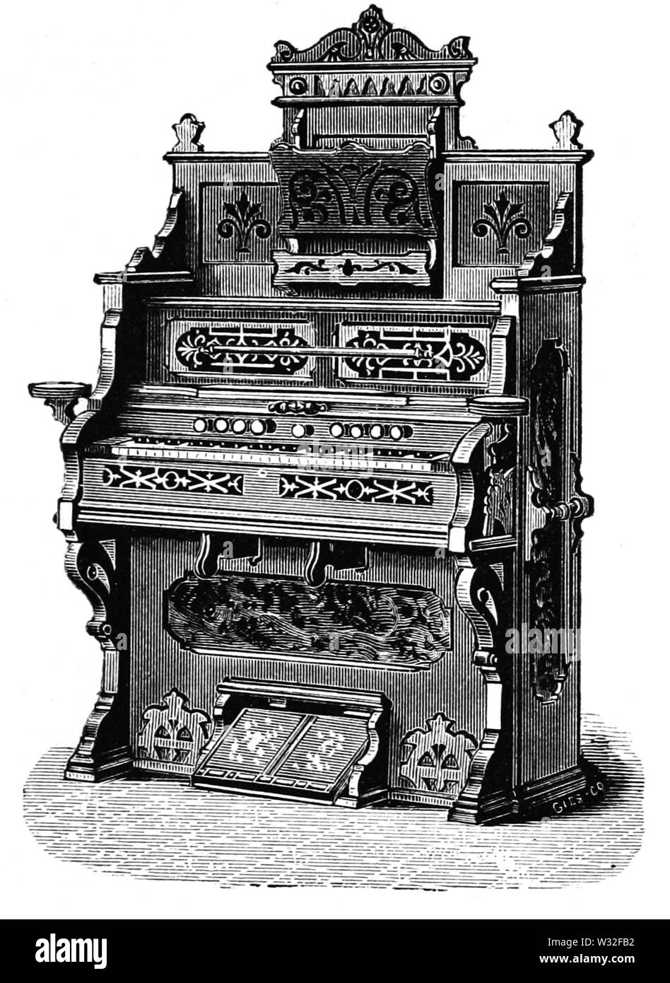 Sterling Albion Reed Organ Stock Photo - Alamy