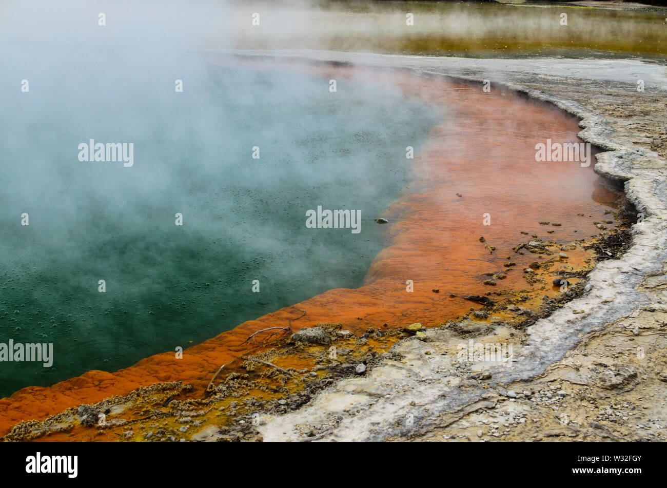 champagne pool in rotorua Stock Photo - Alamy