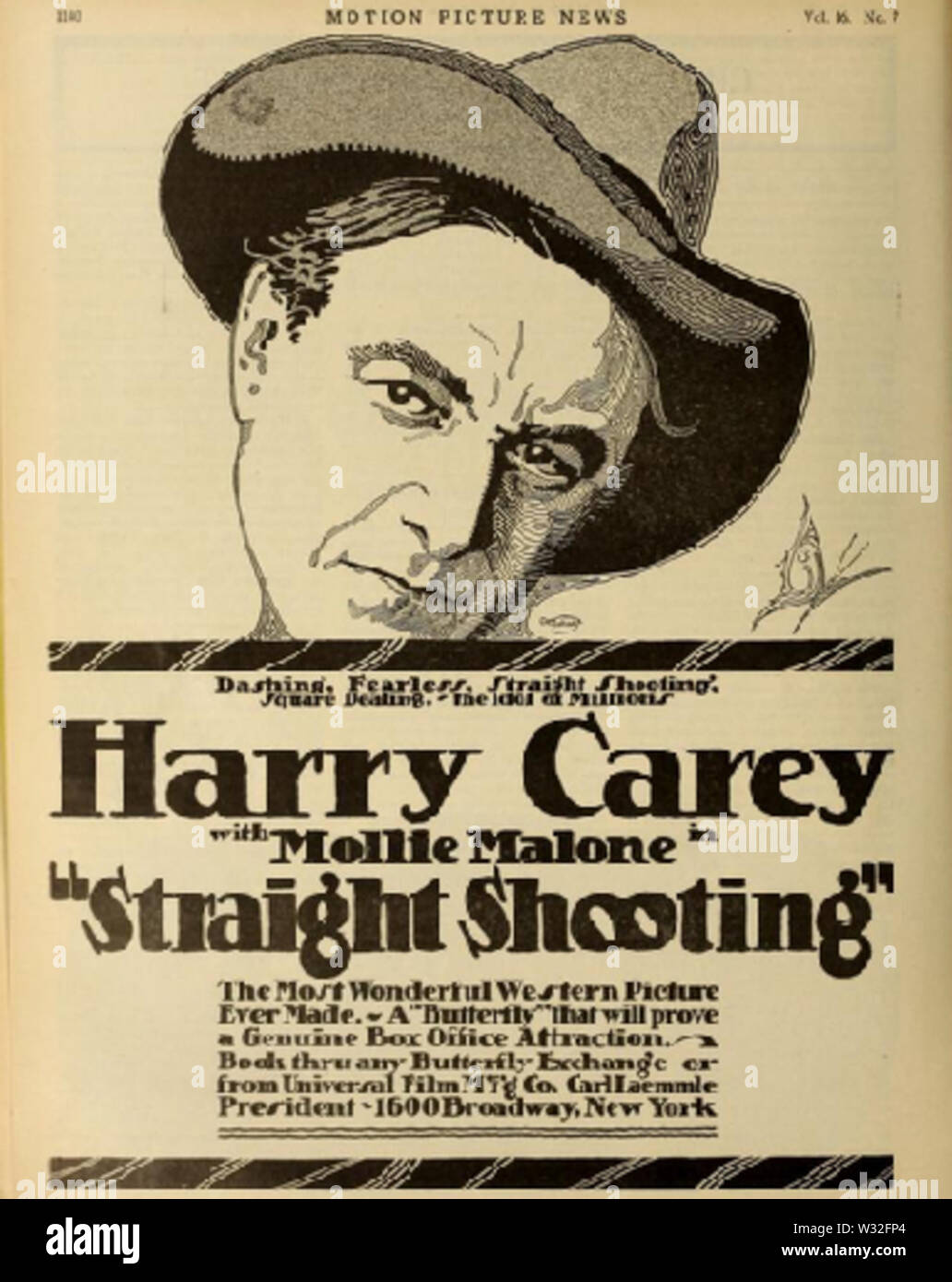 Straight Shooting - Advertisement 3 Stock Photo - Alamy