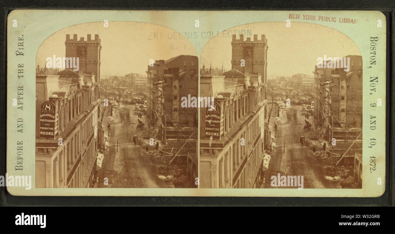 Summer Street from Washington Street, from Robert N Dennis collection ...