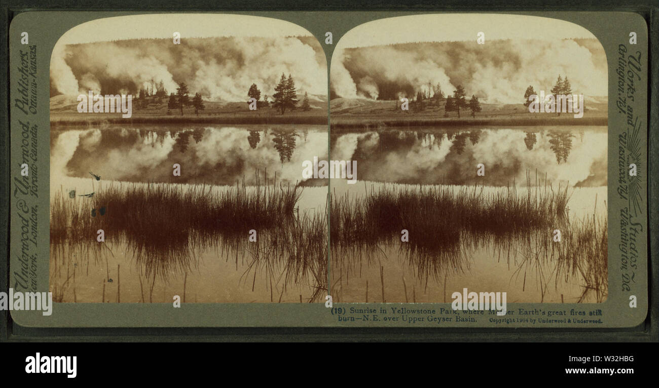 Sunrise in Yellowstone Park, where the Earth’s fires still burn – N E ...