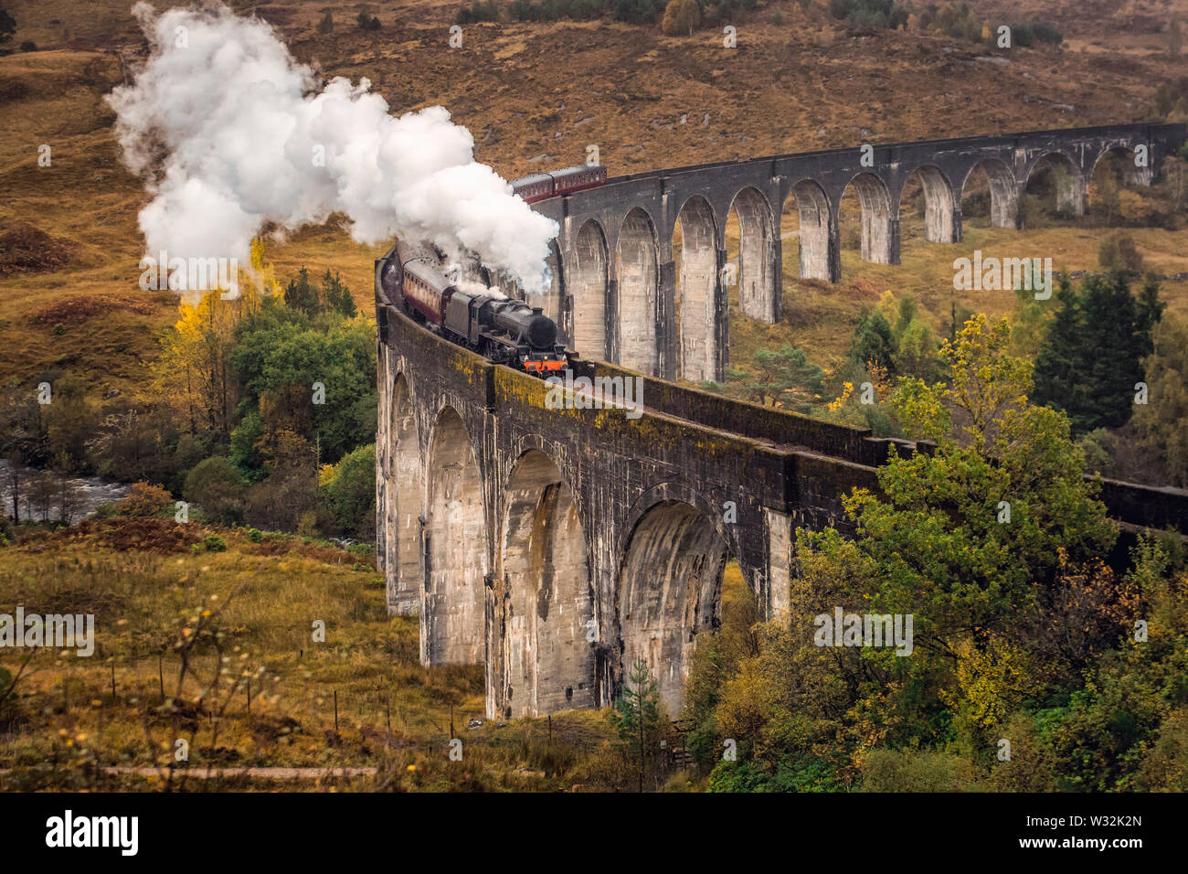 The Glenfinnan Viaduct is a railway viaduct on the West Highland Line ...
