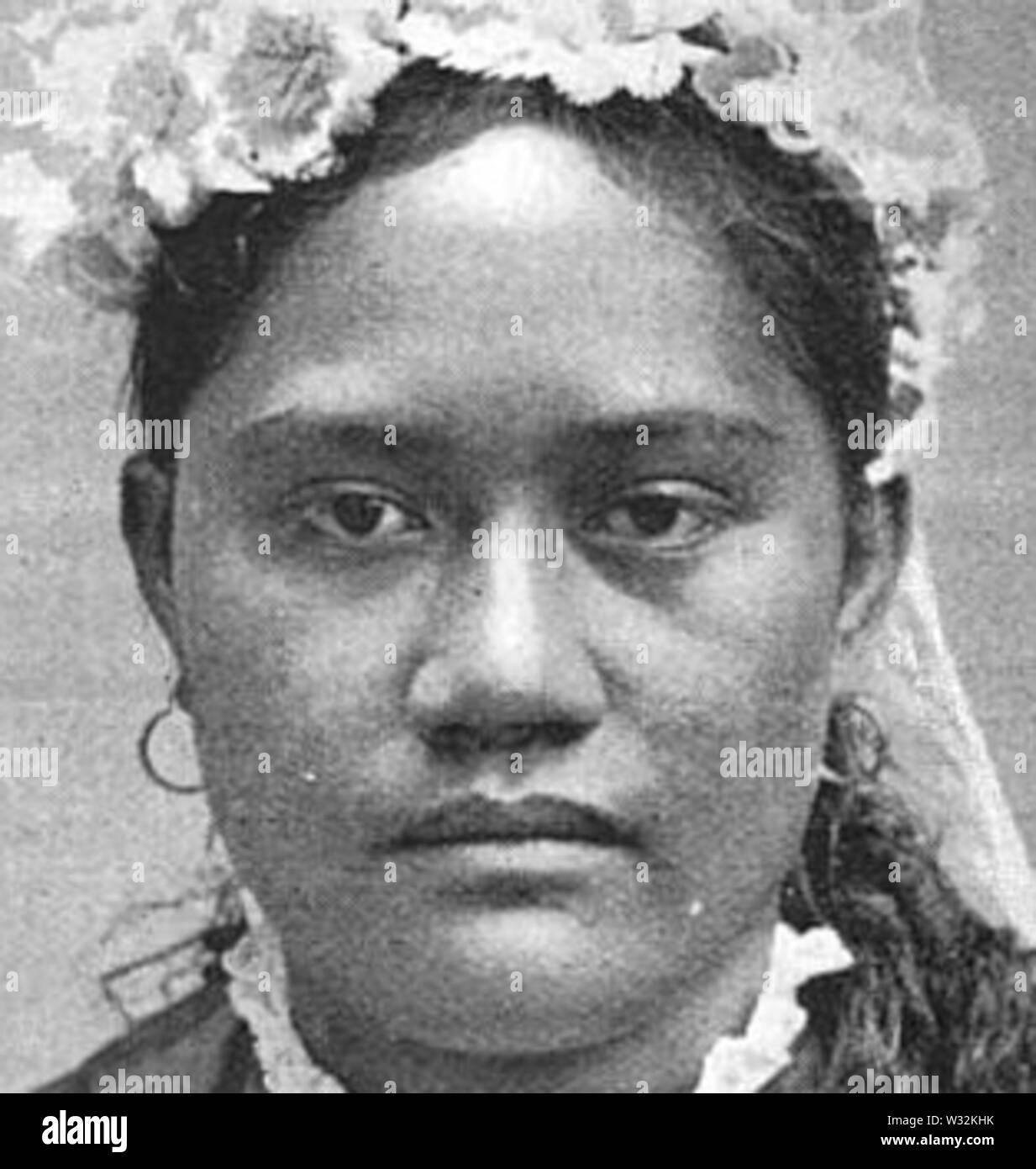 Tahitian woman Mongoloid Stock Photo - Alamy