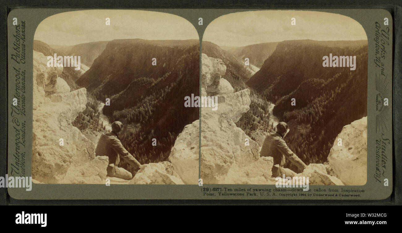 Ten Miles of yawning chasm - down the cañon from Inspiration Point ...