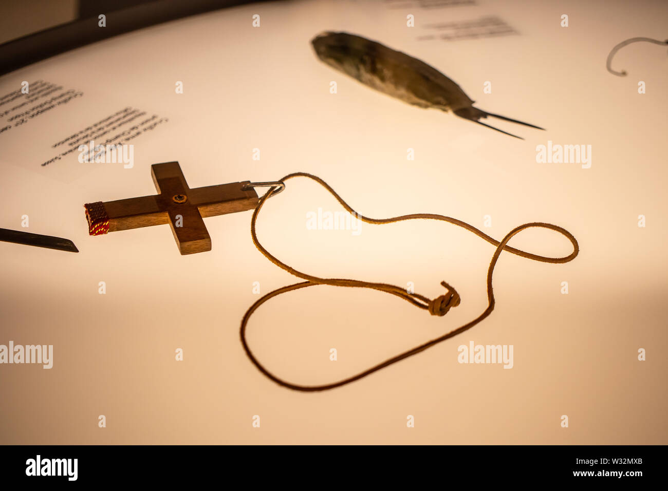 Geneva, Mar 2019, hand-made weapons created by prisoners in jail ...