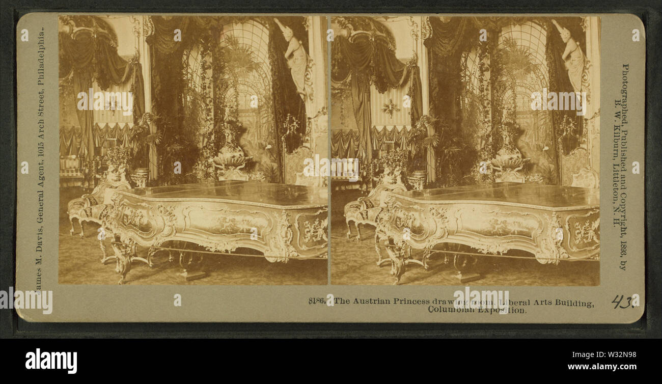 The Austrian Princess drawing room, Liberal Arts building, Columbian ...