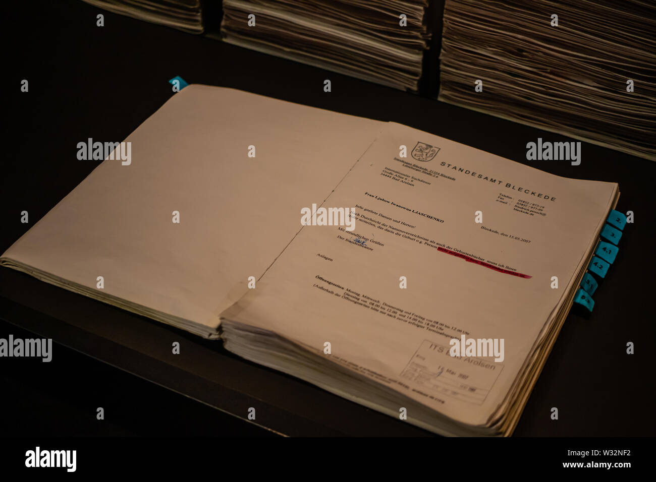Geneva, March 2019 documents of prisoners from the time of War, aspects ...