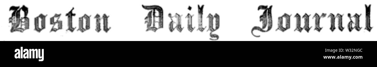 The Boston journal logo Stock Photo - Alamy