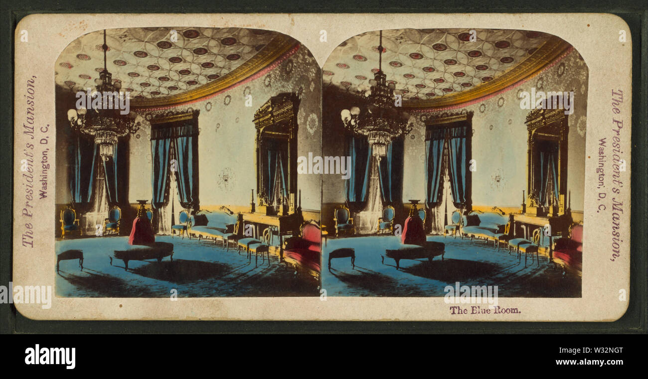 The Blue Room, from Robert N Dennis collection of stereoscopic views ...