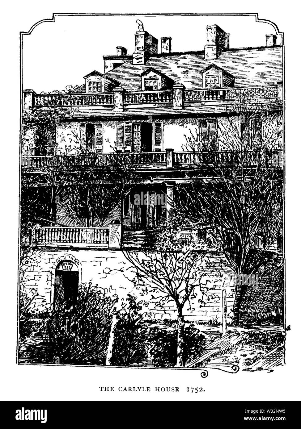 The Carlyle House 1752 (crop Stock Photo - Alamy