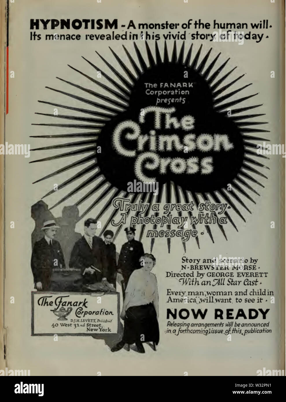 The Crimson Cross 2 by George Everett 1920 Stock Photo - Alamy