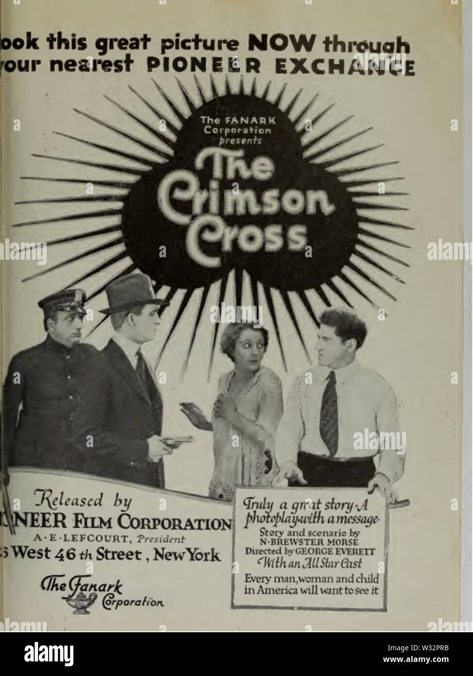 The Crimson Cross by George Everett Film Daily 1920 Stock Photo - Alamy