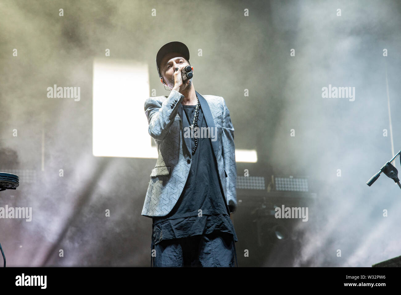 Subsonica performs live on stage during the music tour 2019 at the ...