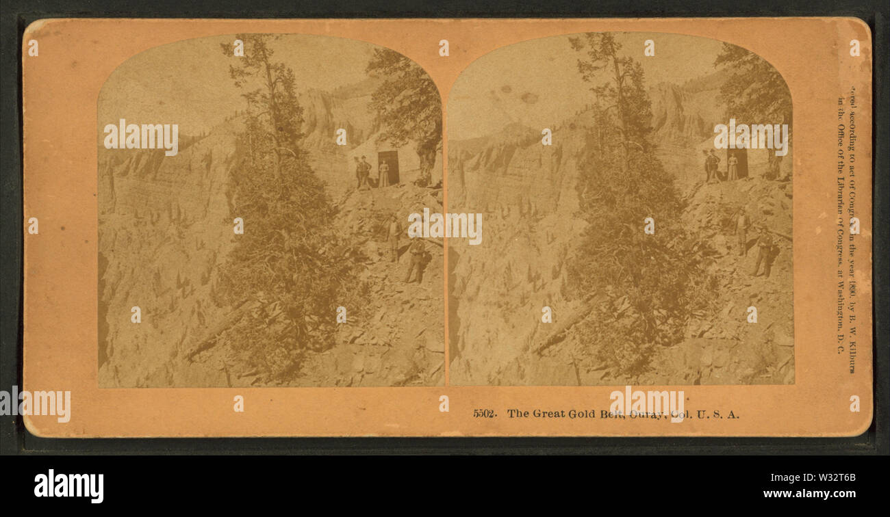 The Great Gold Belt, Ouray, Col, USA, by Kilburn, B W (Benjamin West ...