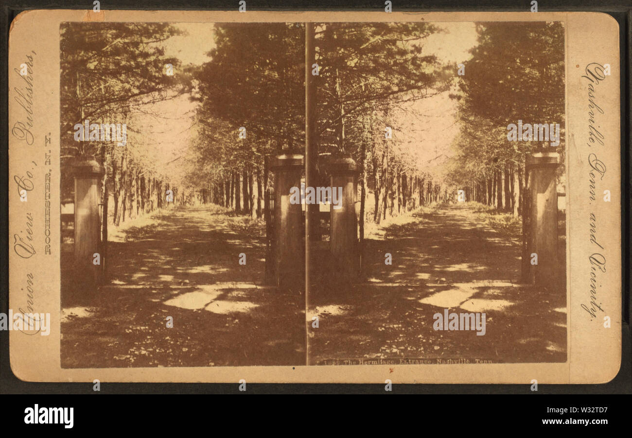 The Hermitage entrance, Nashville, Tenn, by Union View Co Stock Photo ...