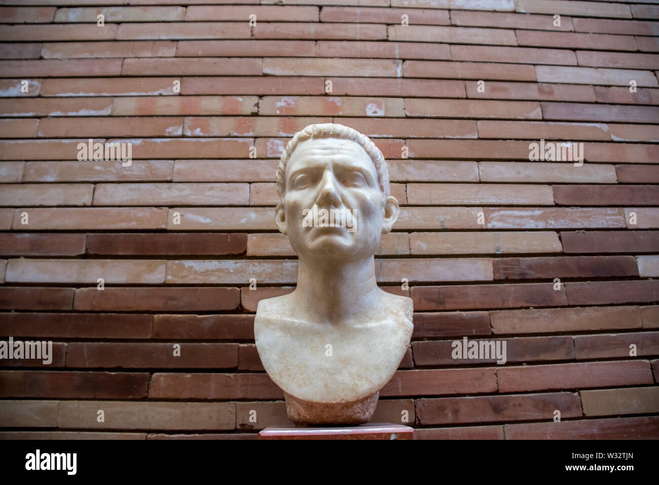 Bust of a Roman Man from Merida Stock Photo - Alamy