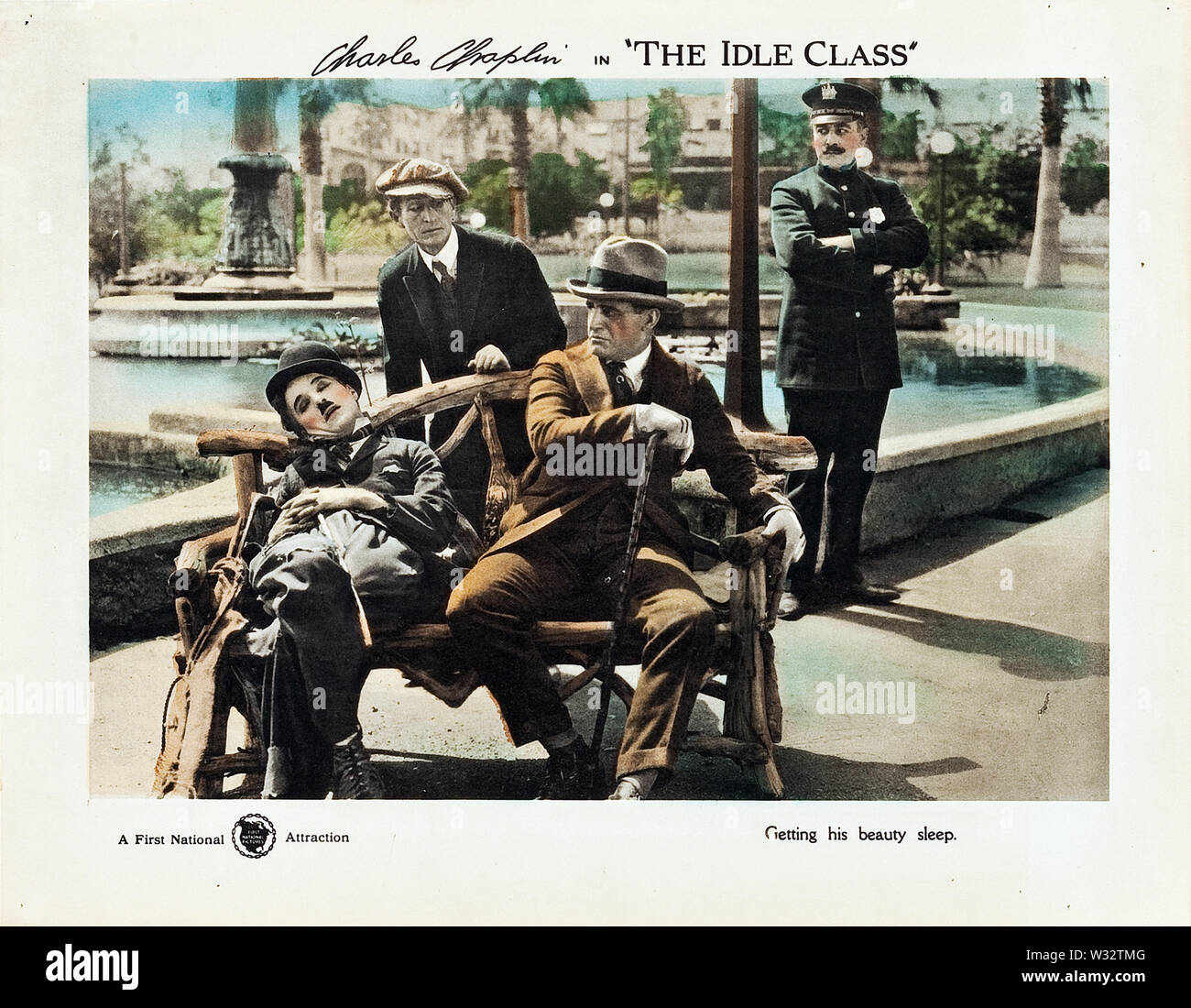 Lobby card for The Idle Class Stock Photo - Alamy