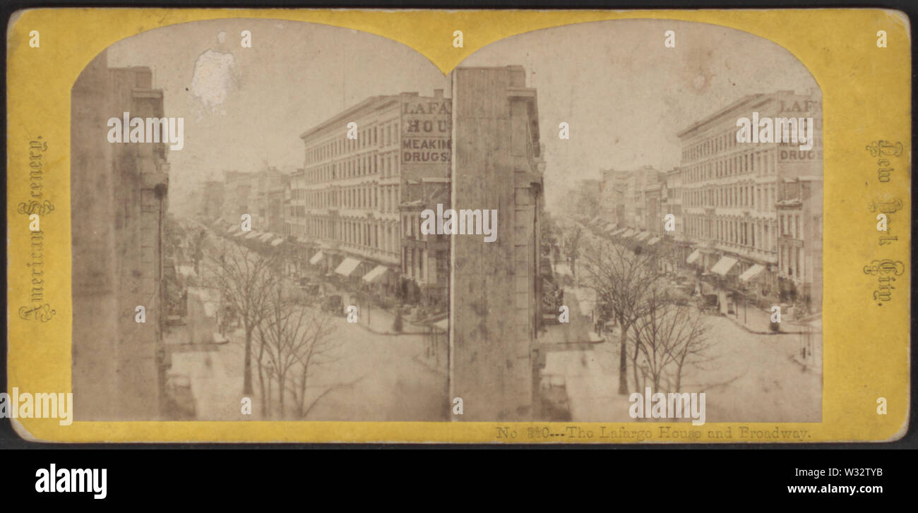 The Lafarge House and Broadway, from Robert N Dennis collection of ...
