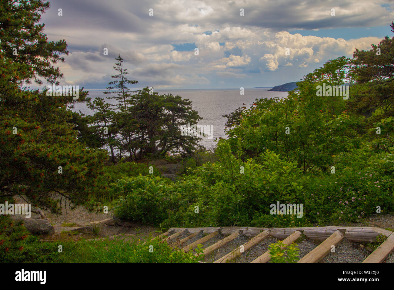 Storm over Acadia National Park, Maine Stock Photo - Alamy