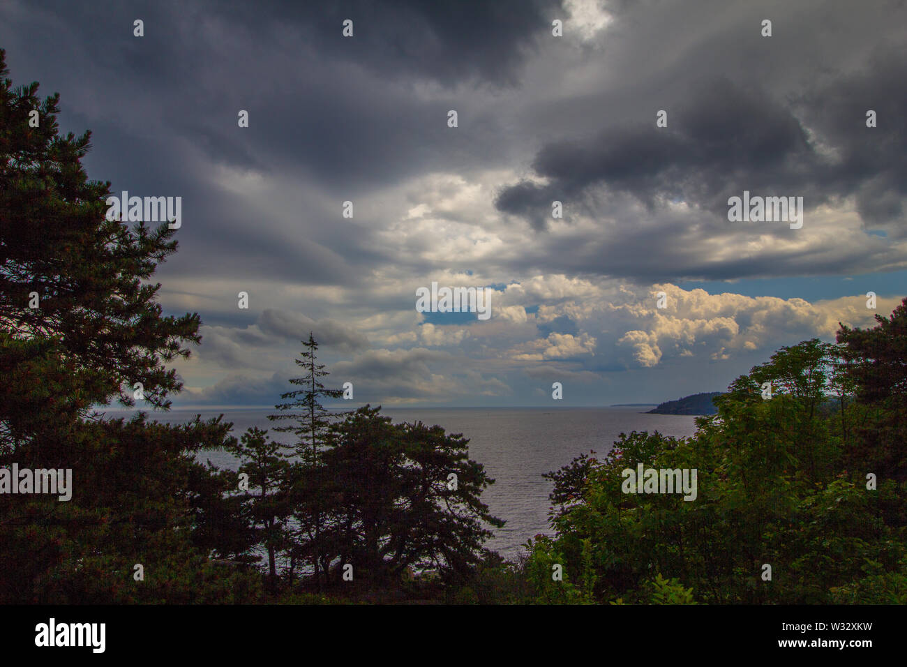 Storm over Acadia National Park, Maine Stock Photo - Alamy