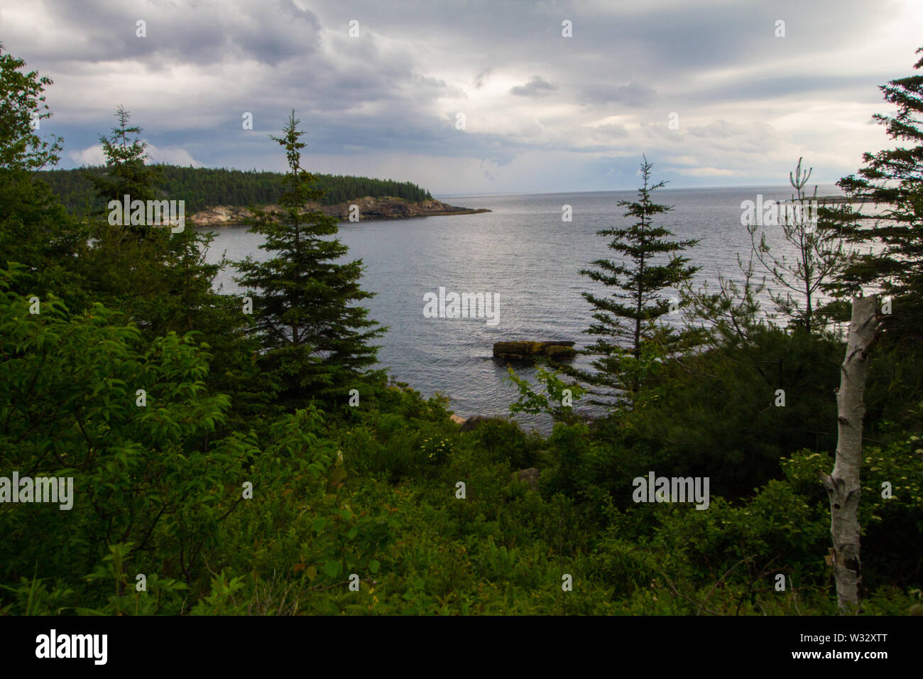 Storm over Acadia National Park, Maine Stock Photo - Alamy