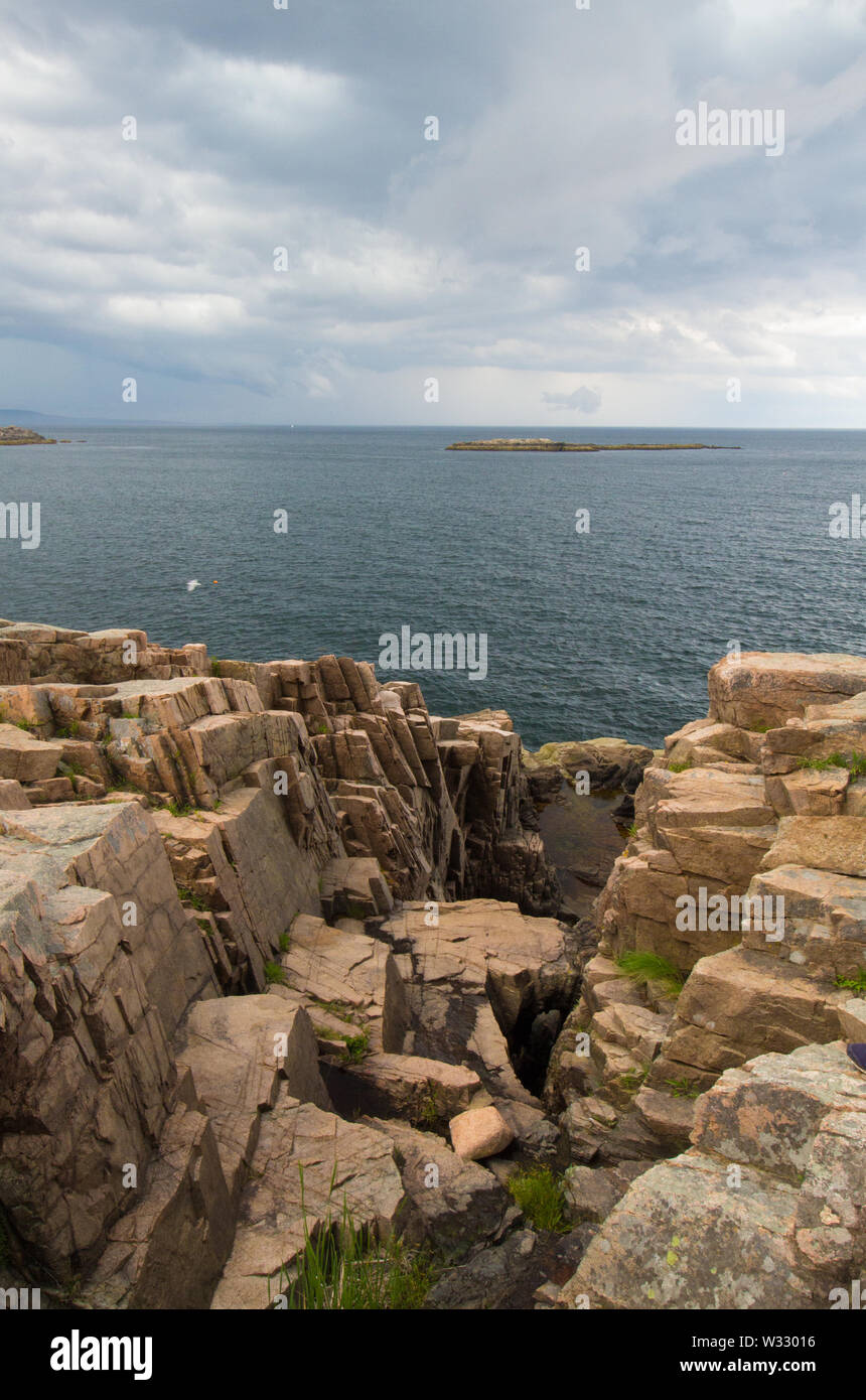 Storm over Acadia National Park, Maine Stock Photo - Alamy