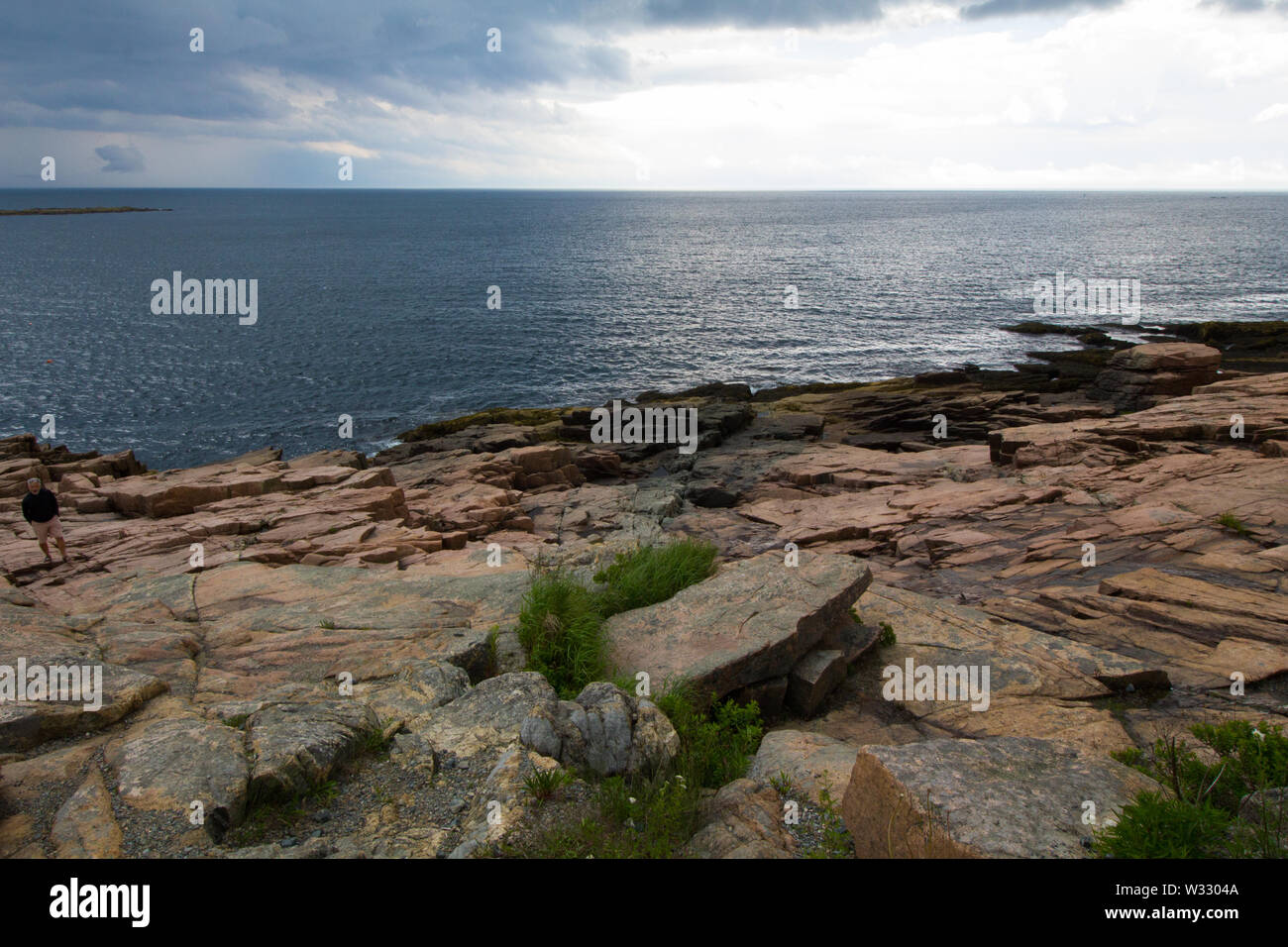 Storm over Acadia National Park, Maine Stock Photo - Alamy