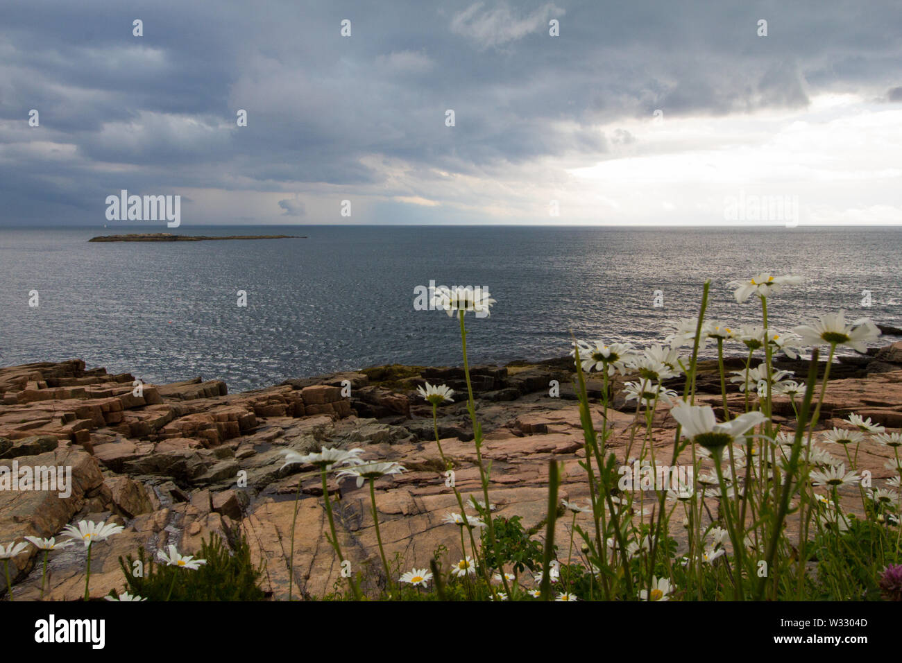 Storm over Acadia National Park, Maine Stock Photo - Alamy