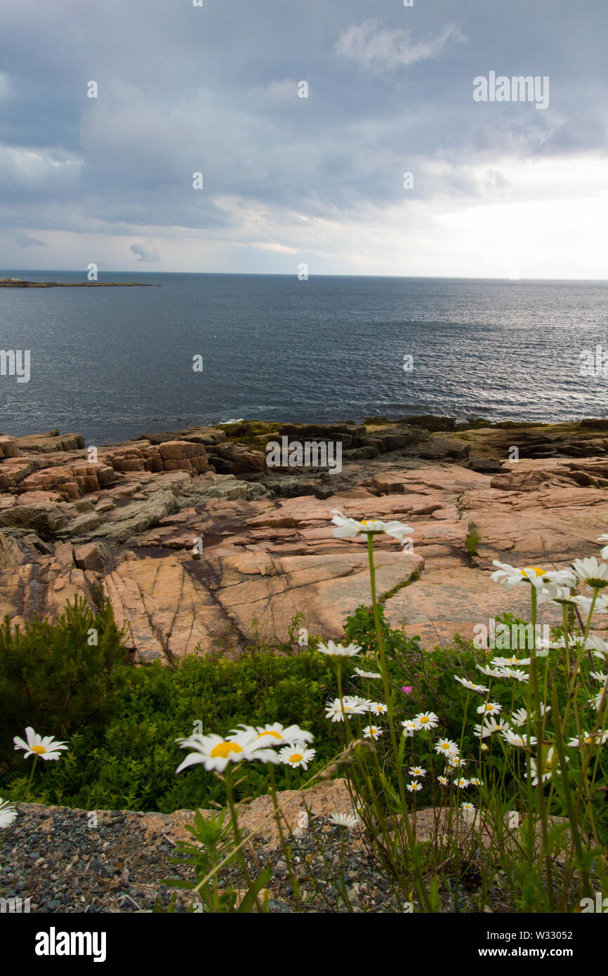 Storm over Acadia National Park, Maine Stock Photo - Alamy
