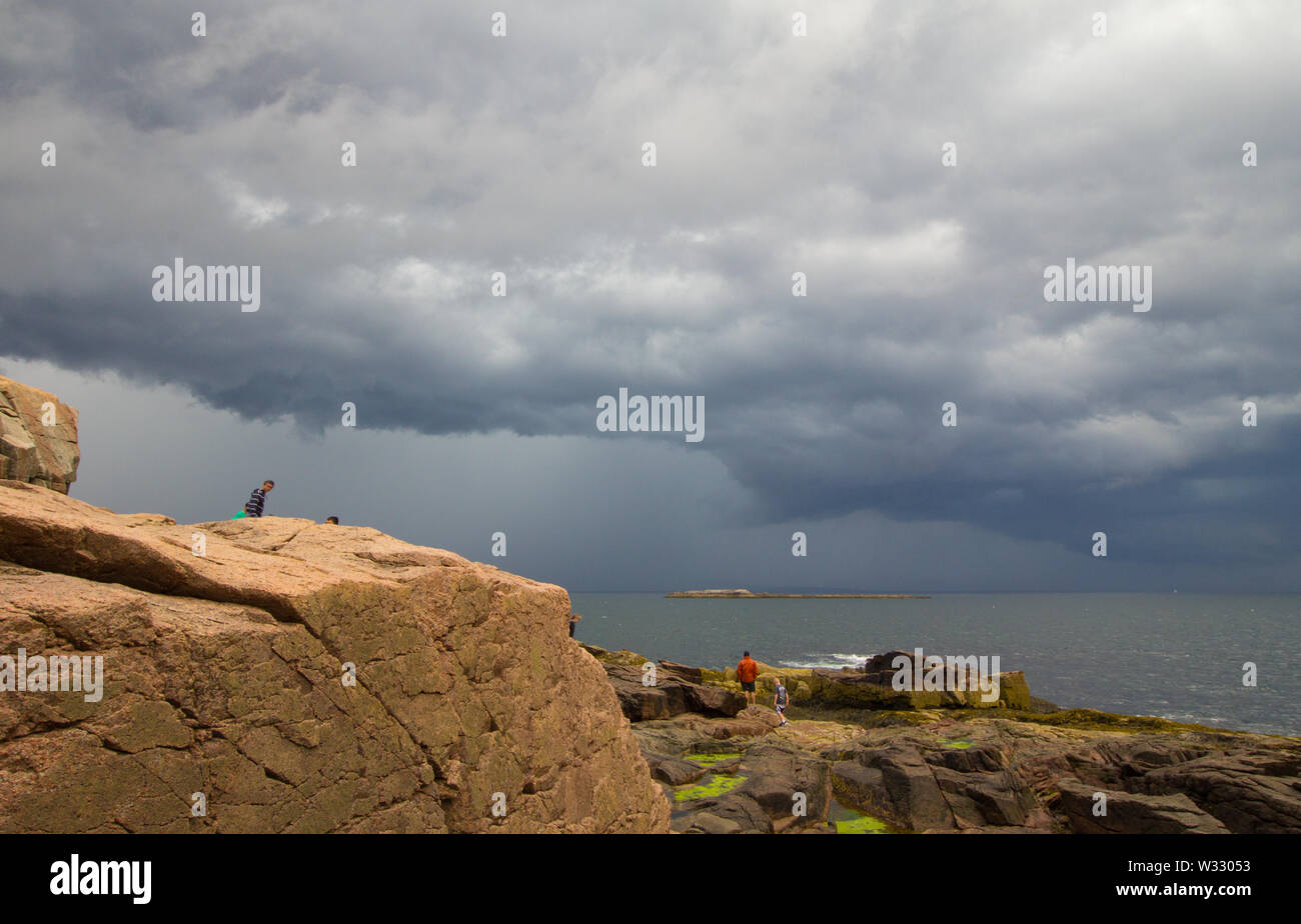 Storm over Acadia National Park, Maine Stock Photo - Alamy