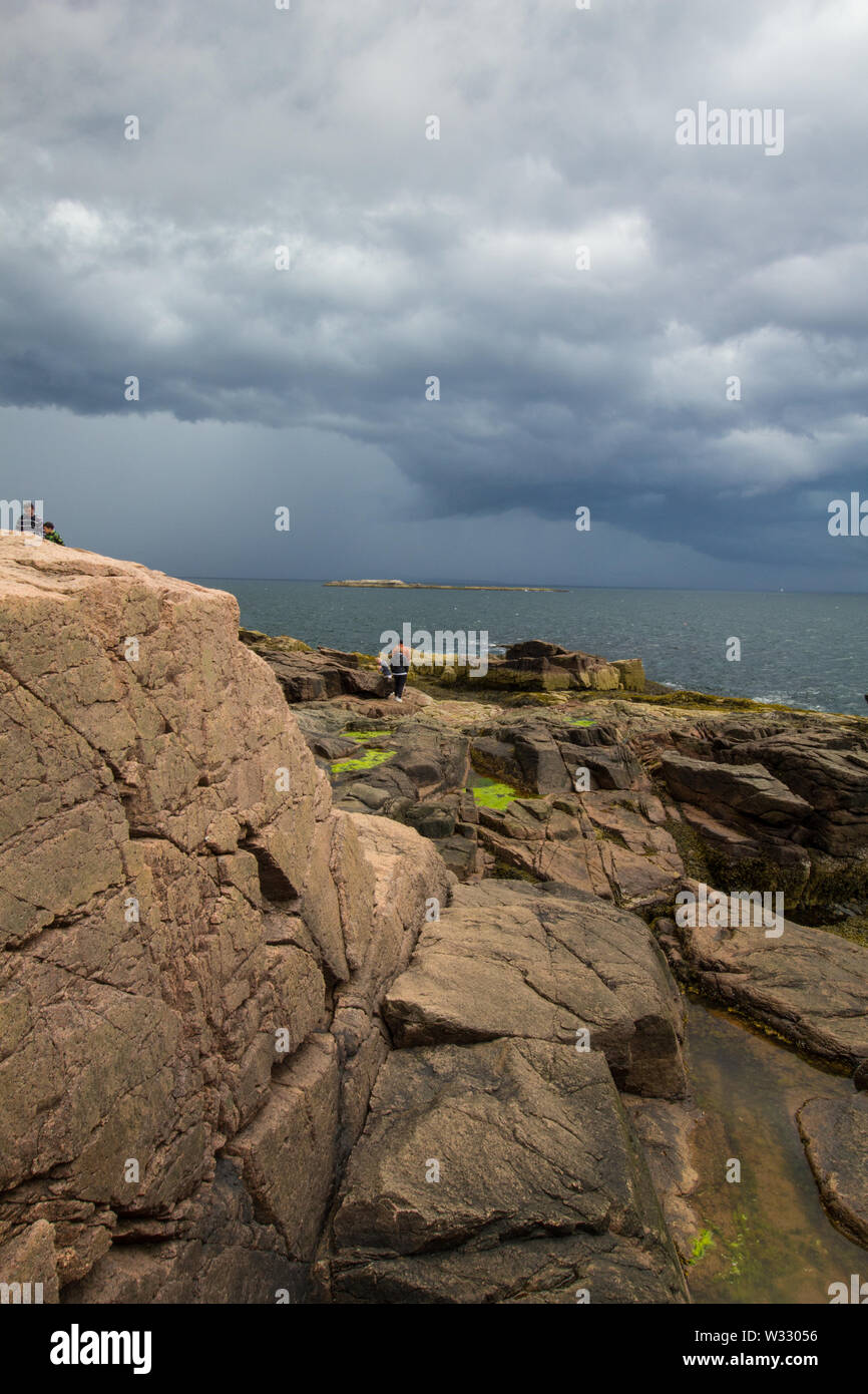 Storm over Acadia National Park, Maine Stock Photo - Alamy