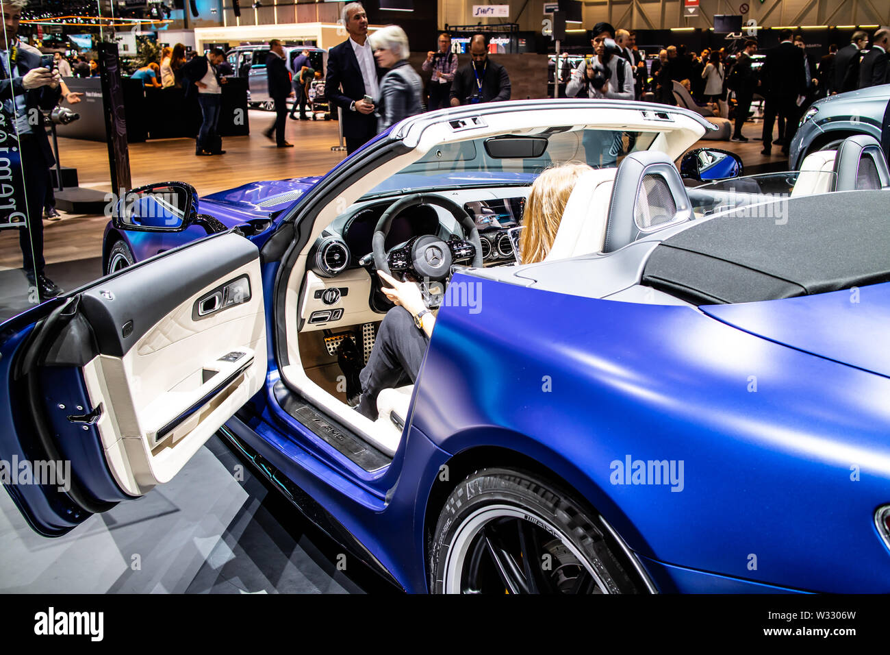 Geneva, March 2019 Mercedes-AMG GT R Roadster V8 bi-turbo with M178 ...