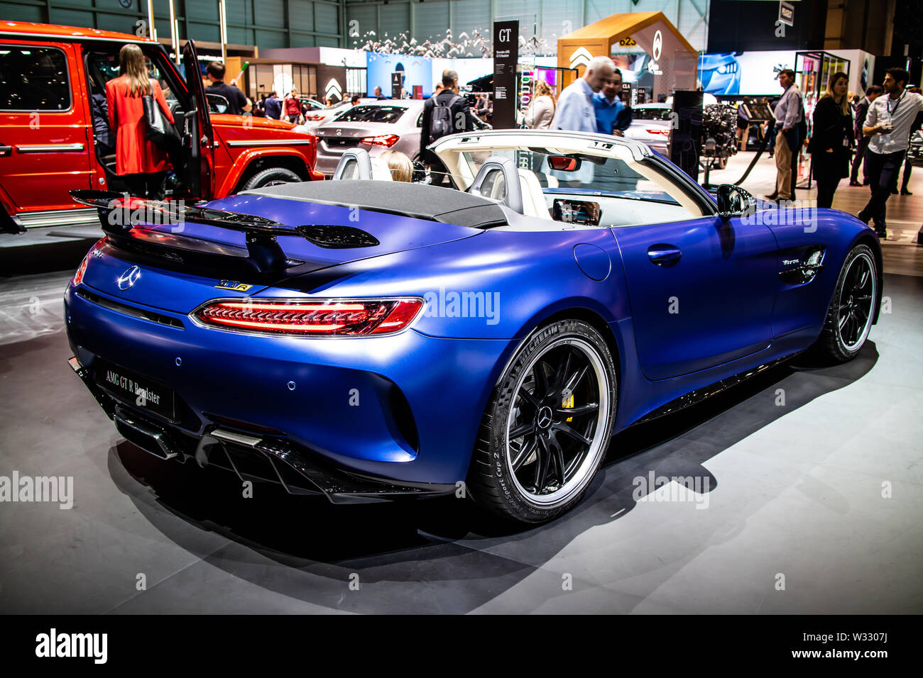 Geneva, March 2019 Mercedes-AMG GT R Roadster V8 bi-turbo with M178 ...