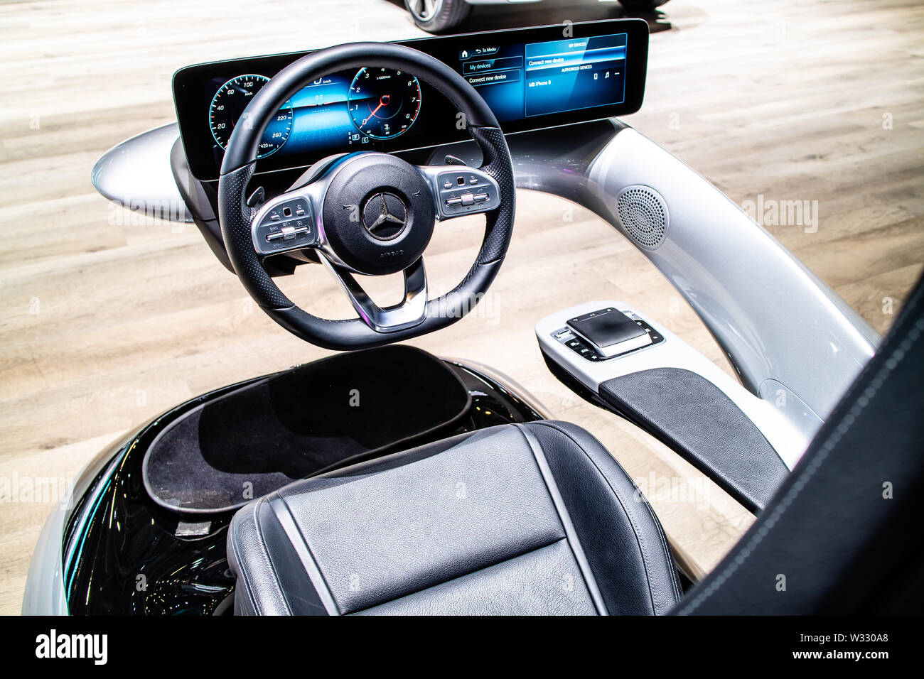 Geneva, March 2019 driving simulator, cockpit with intelligent ...
