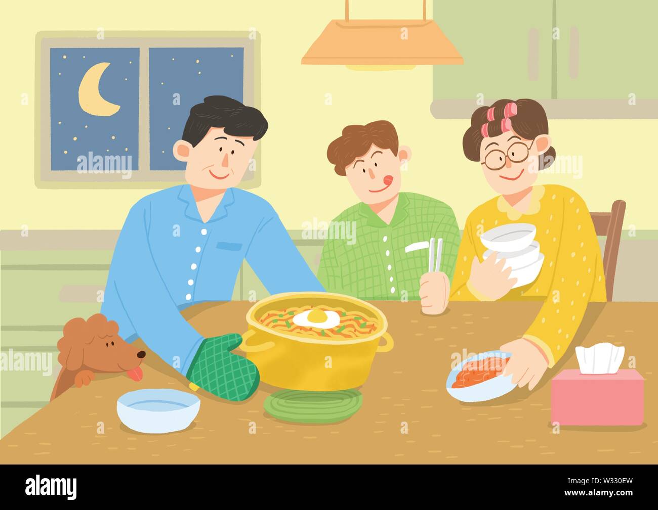 Good family paper Stock Vector Images - Alamy
