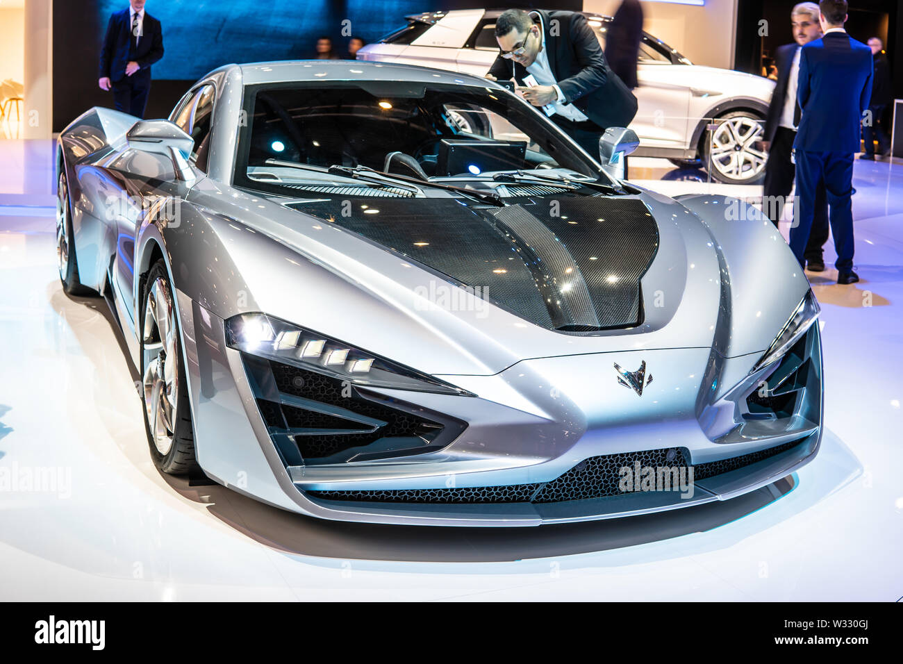 Geneva, Switzerland, March 2019 Arcfox GT Race edition, Geneva International Motor Show ...