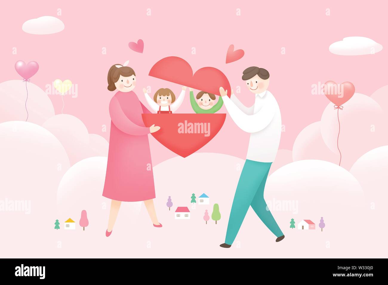 Family soft Stock Vector Images - Alamy