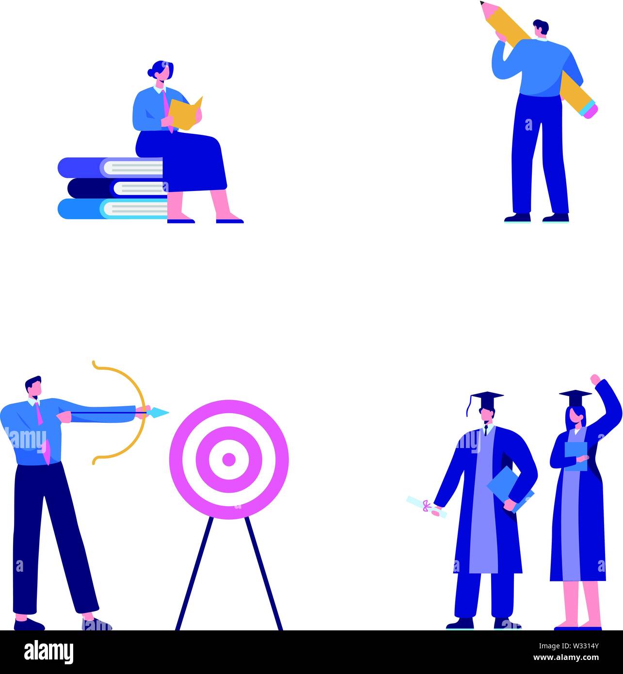 Human accomplishments Stock Vector Images - Alamy