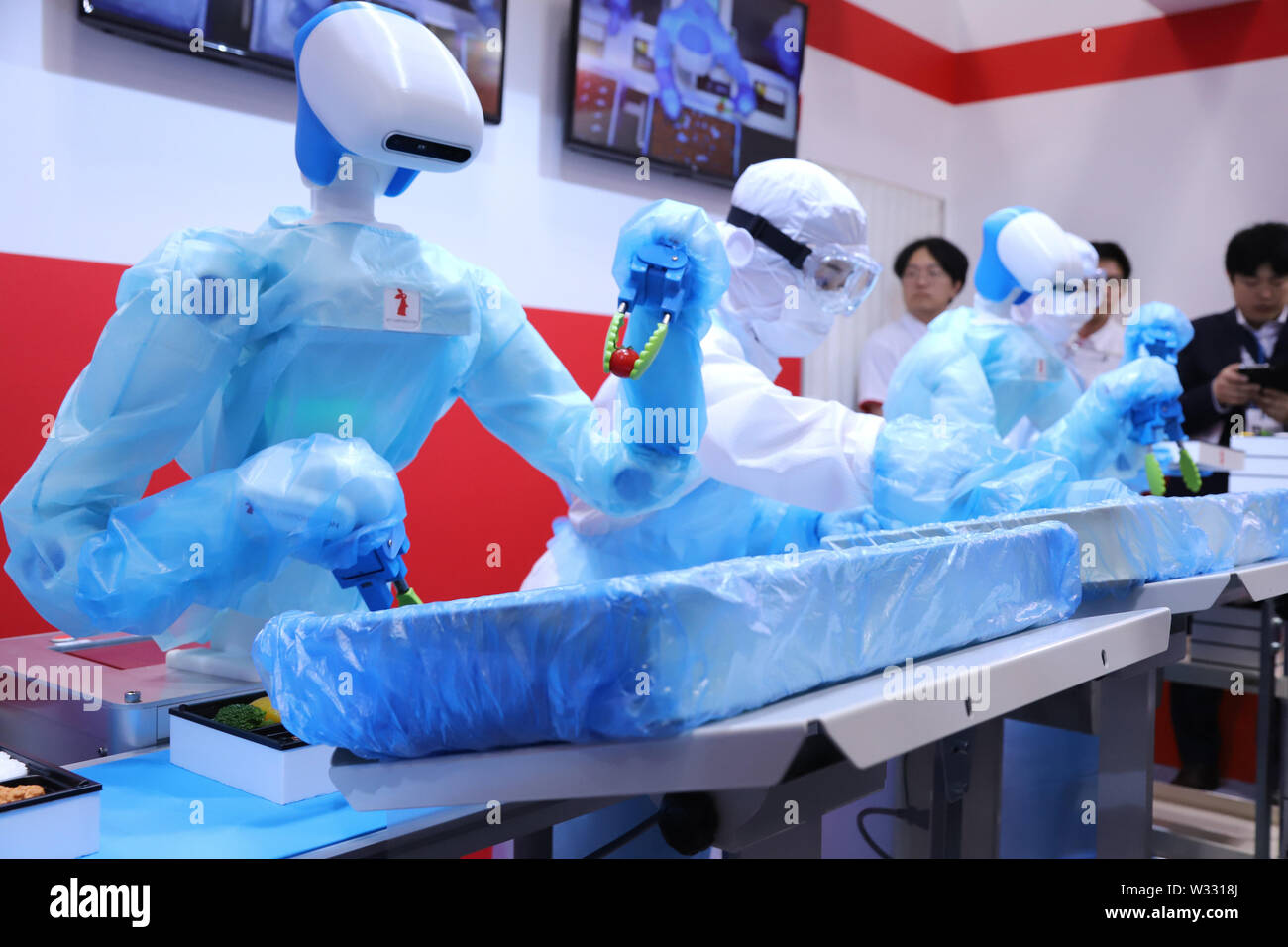 Tokyo, Japan. 11th July, 2019. Japanese robot venture RP corporation's ...