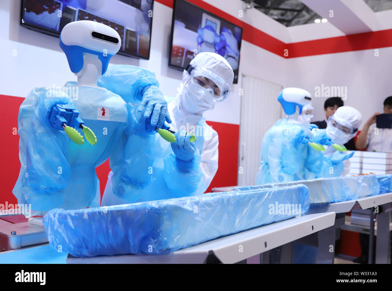 Tokyo, Japan. 11th July, 2019. Japanese robot venture RP corporation's ...