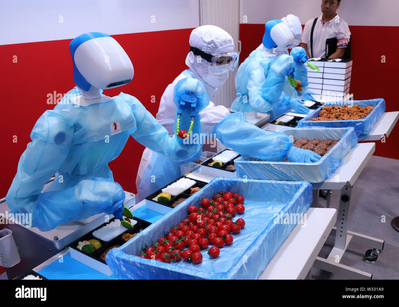 Tokyo, Japan. 11th July, 2019. Japanese robot venture RP corporation's ...