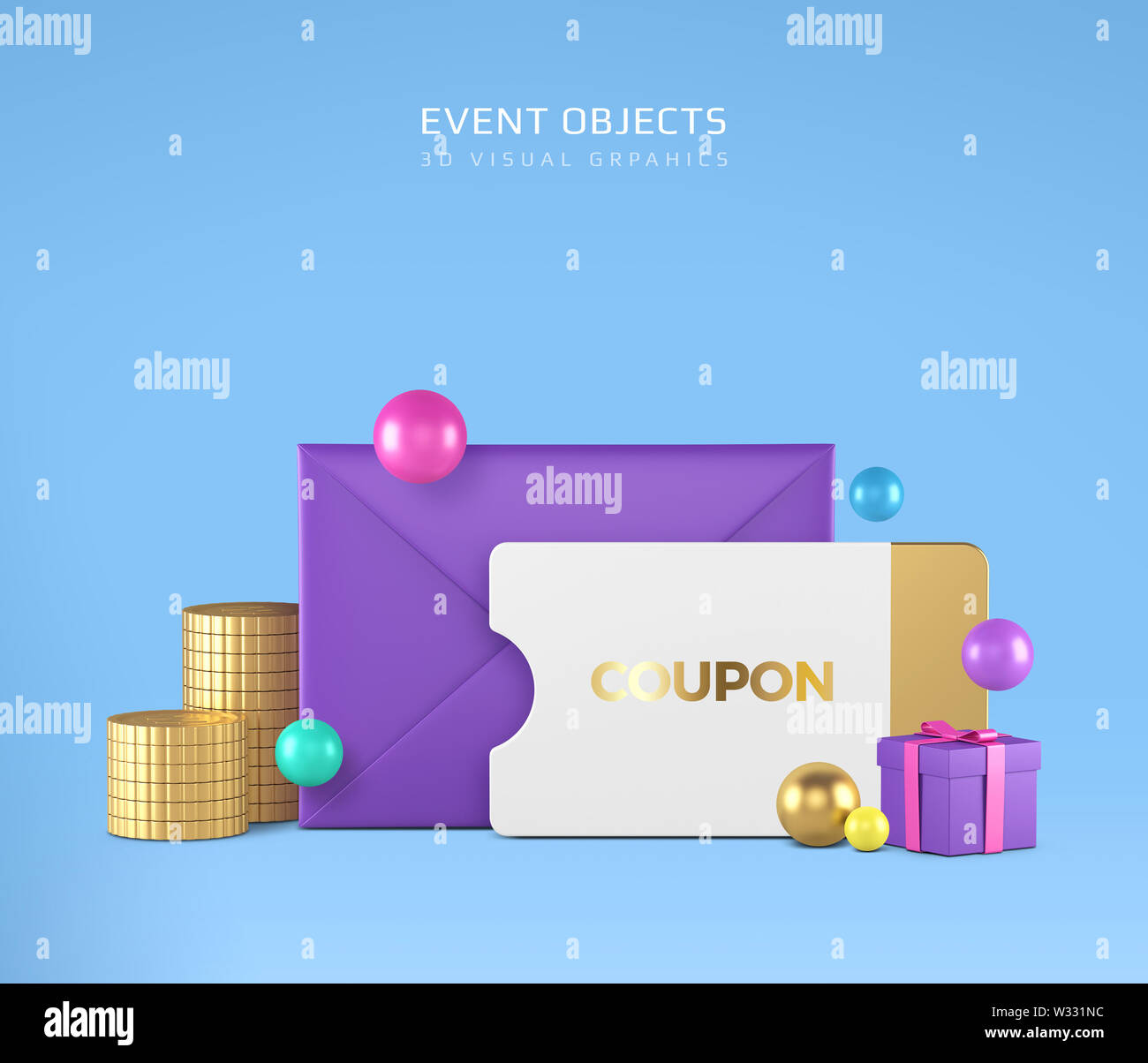 3D Event objects 003 Stock Photo - Alamy