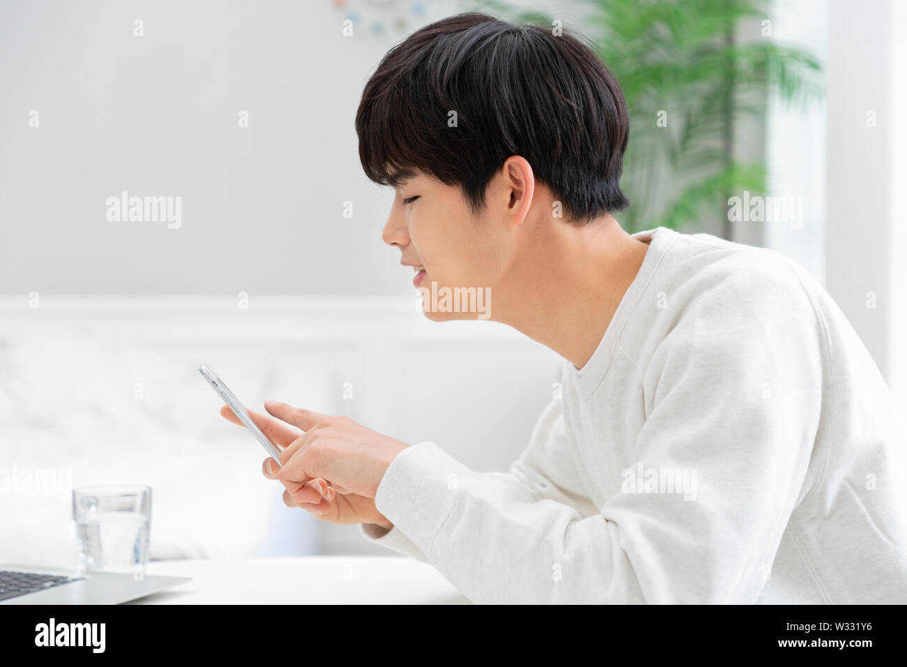 Daily routines Of an asian young man 352 Stock Photo - Alamy