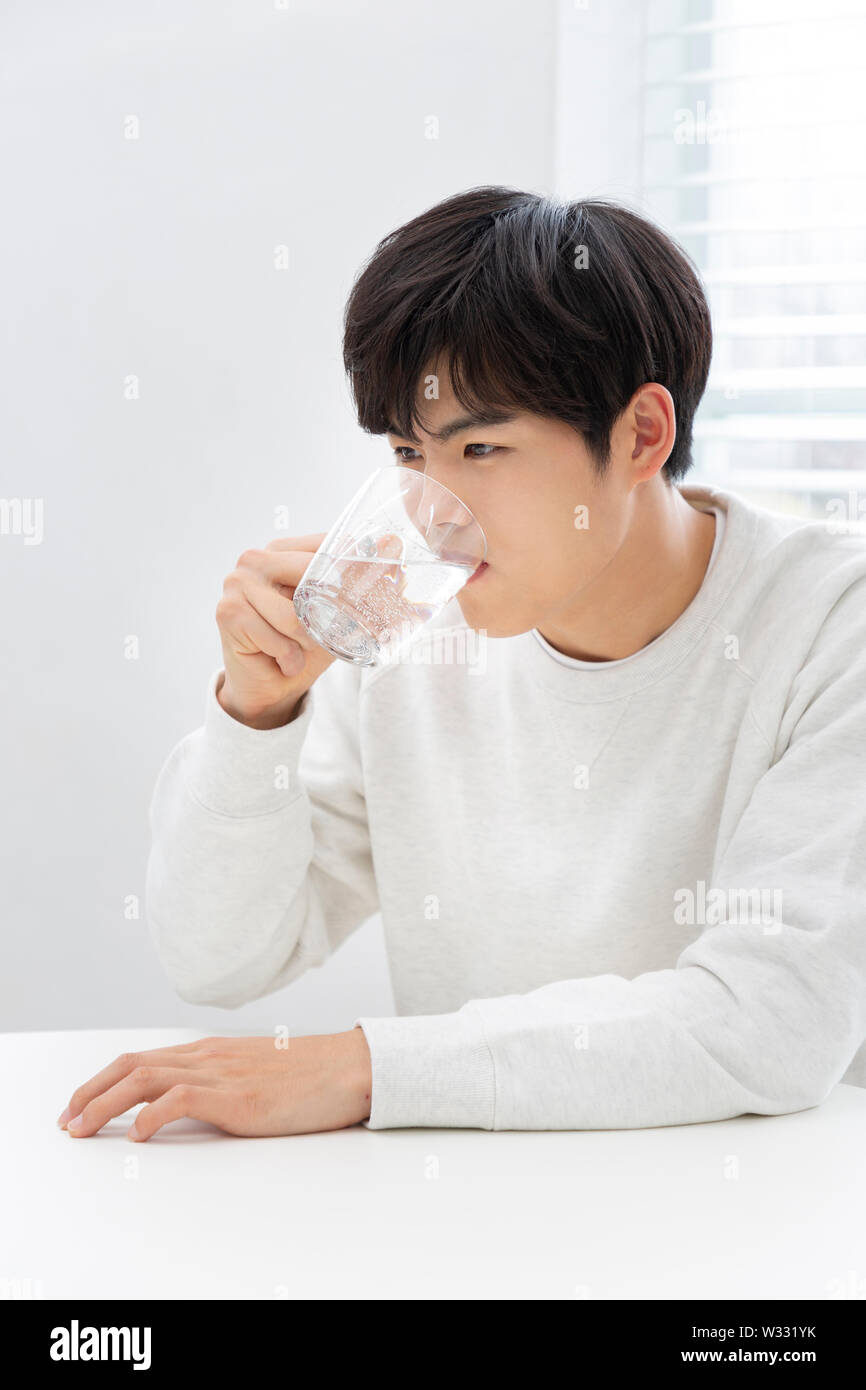 Daily routines Of an asian young man 356 Stock Photo - Alamy