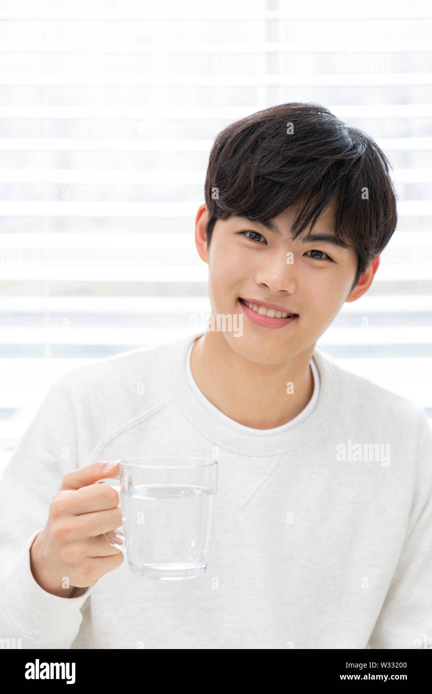 Daily routines Of an asian young man 357 Stock Photo - Alamy