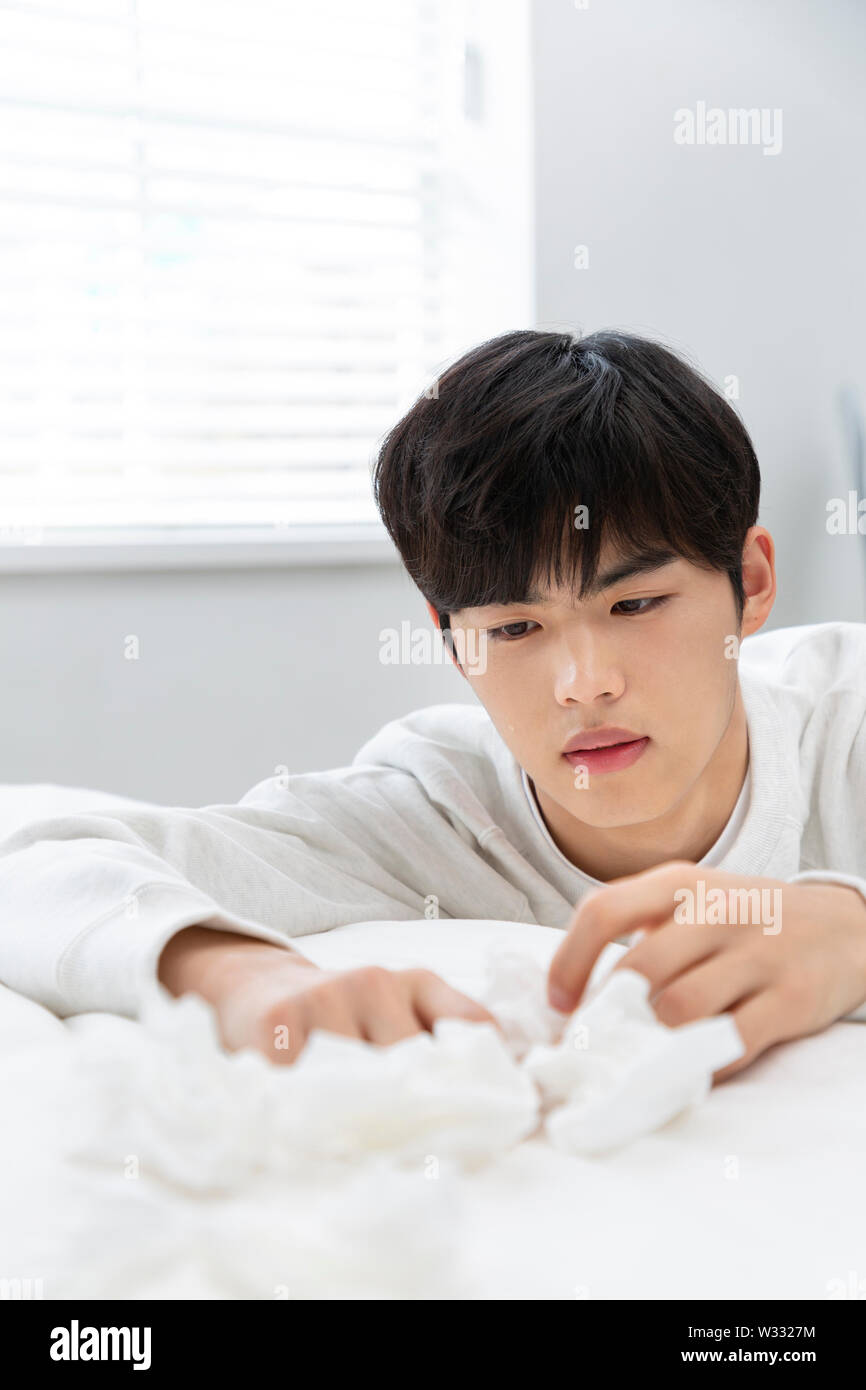 Daily routines Of an asian young man 315 Stock Photo - Alamy