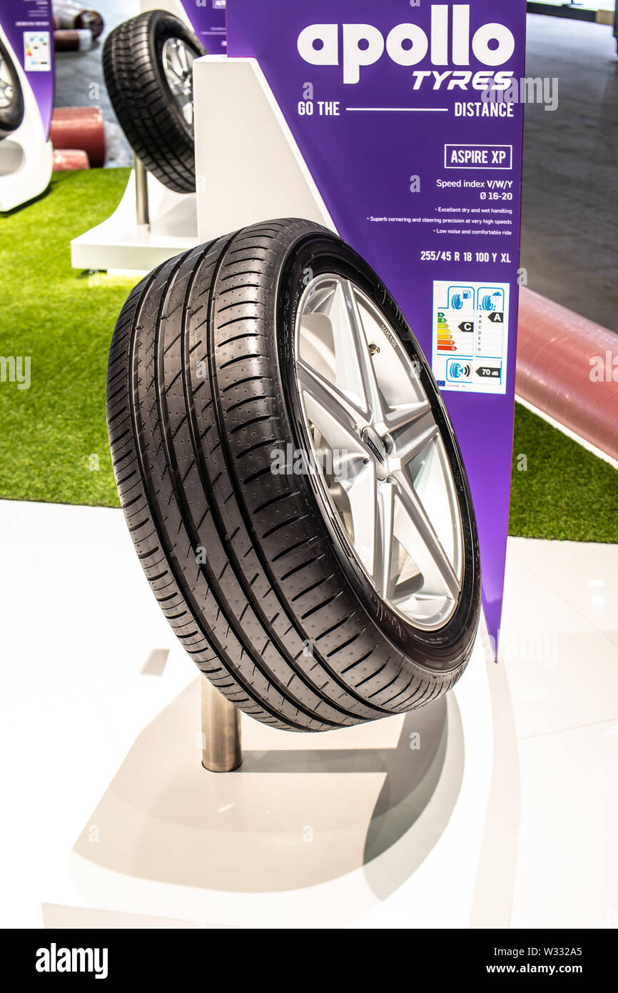 Geneva, Switzerland, Mar 2019 Apollo summer, winter, All Season tires ...