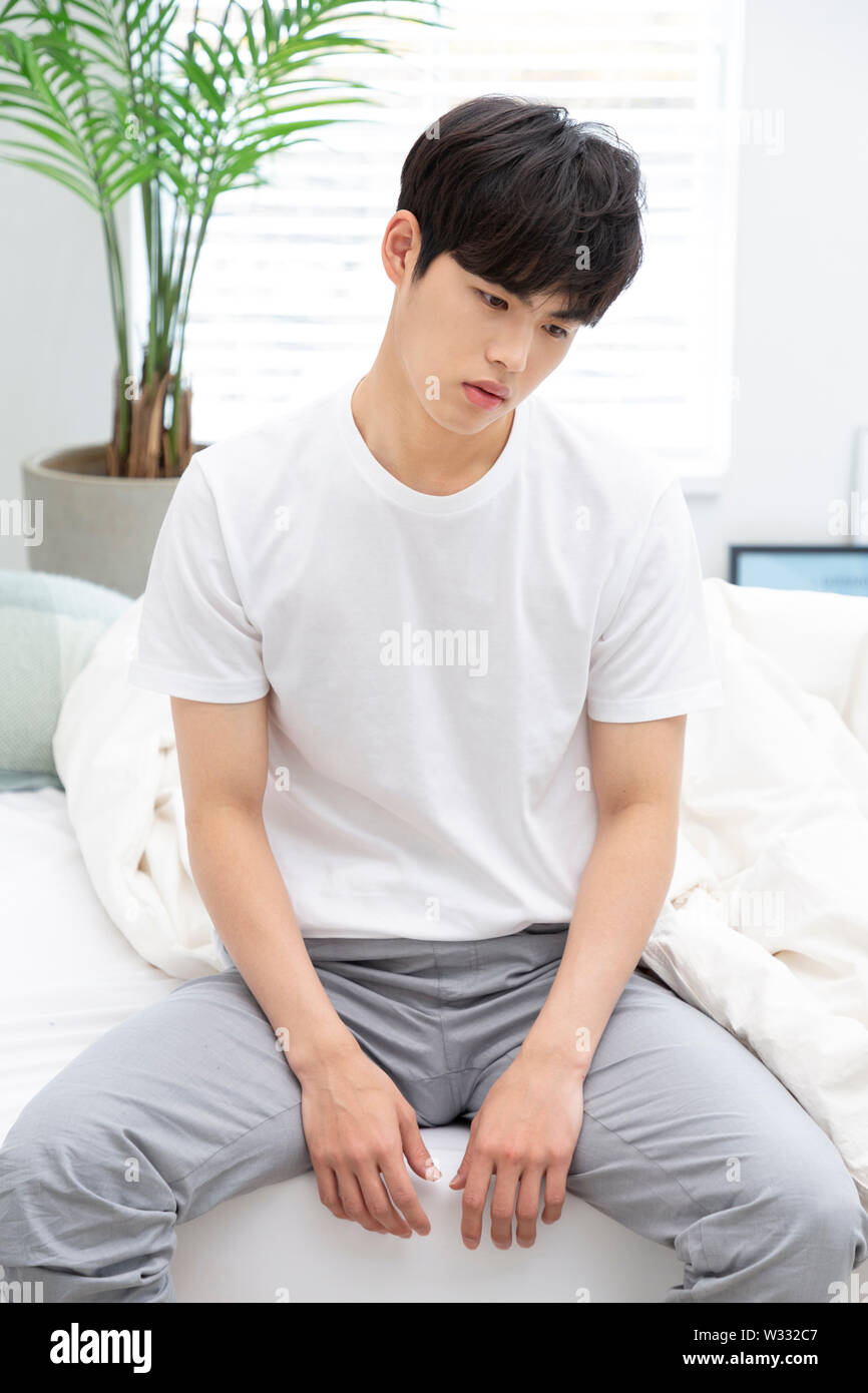 Daily routines Of an asian young man 310 Stock Photo - Alamy