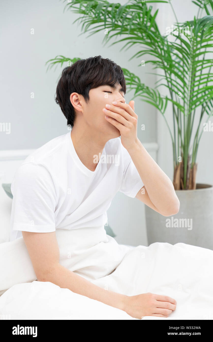 Daily routines Of an asian young man 267 Stock Photo - Alamy